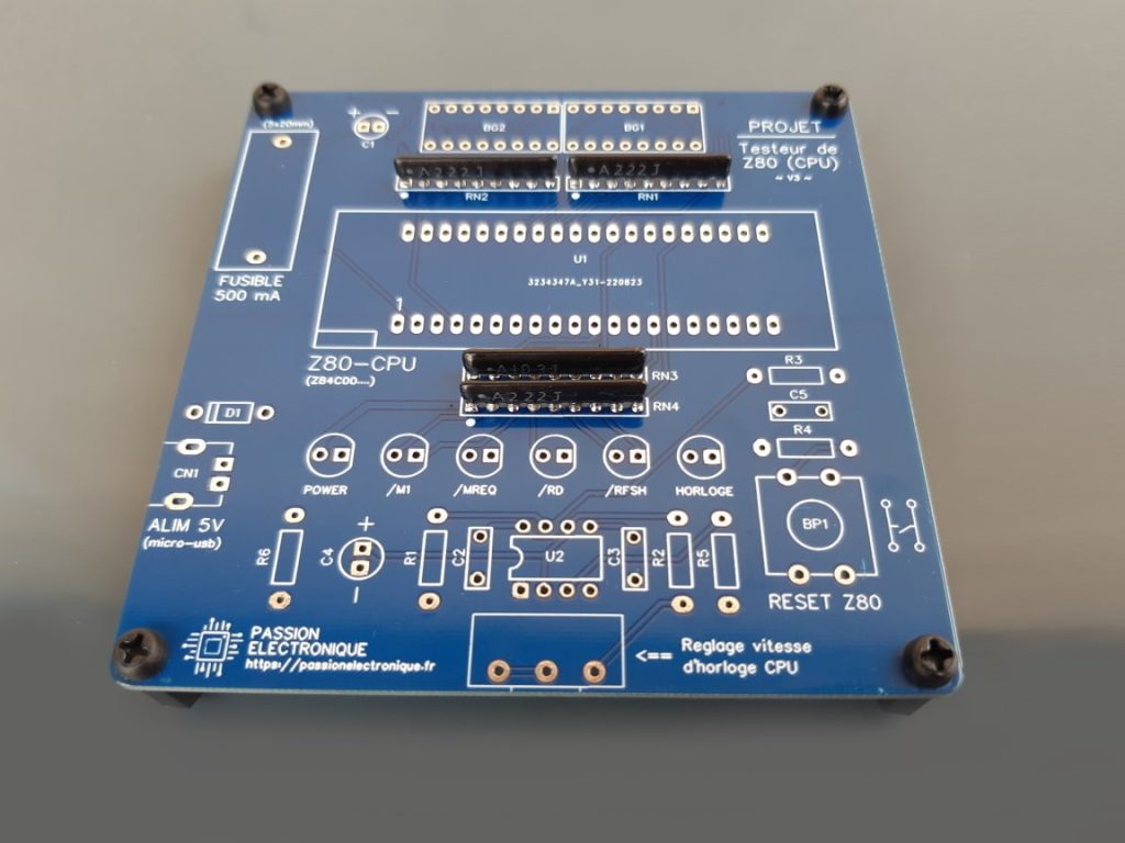 Testeur de Microprocesseur Z80 : schéma et réalisation PCB